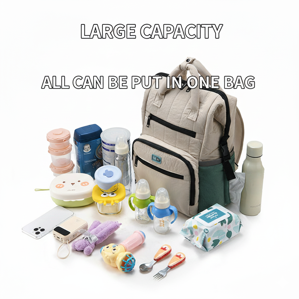 mommy bag Diaper BackPack For Baby Travel bag Large Capacity Insulation ...