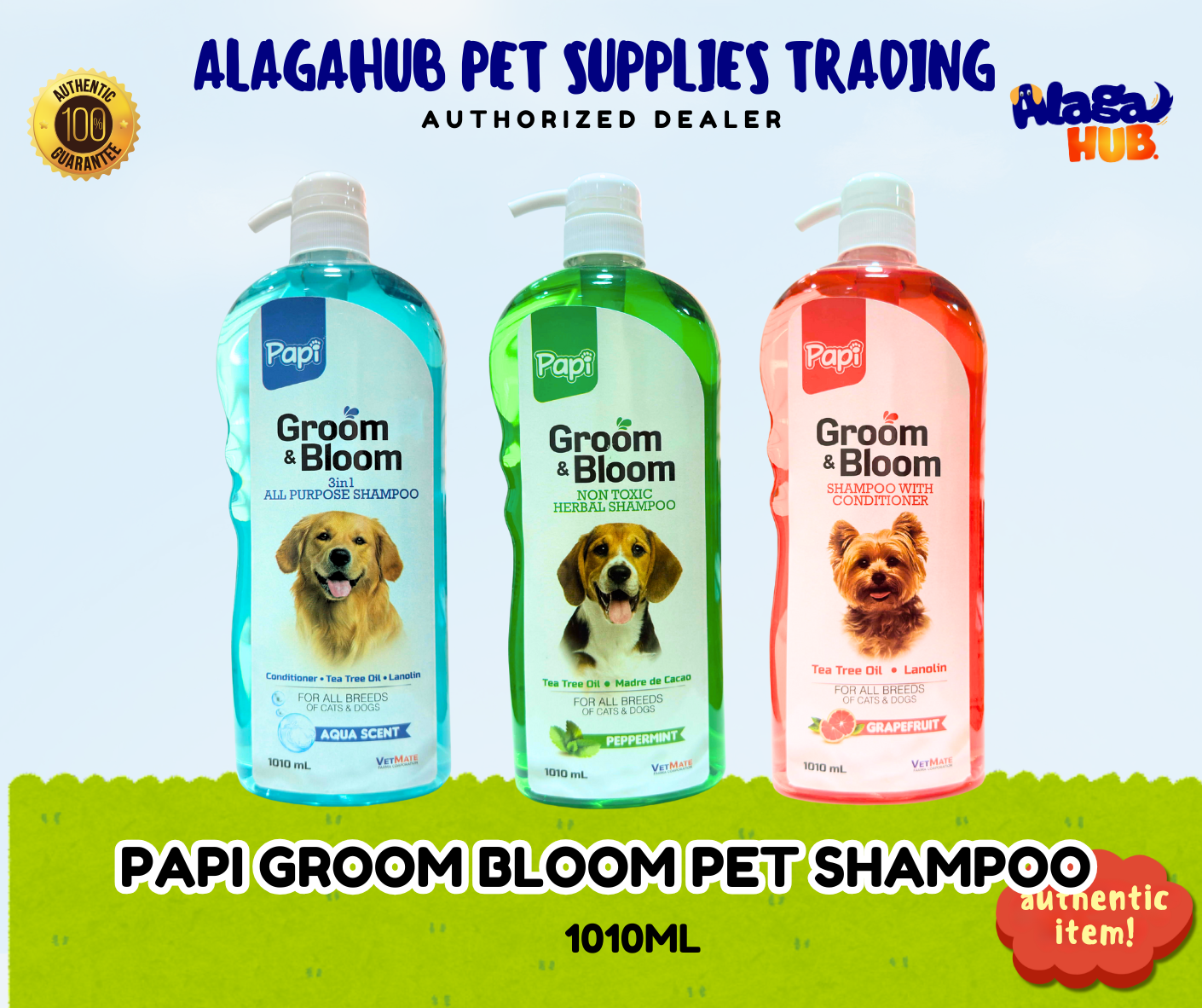 ALAGA PAPI GROOM BLOOM PET SHAMPOO WITH CONDITIONER MADRE DE CACAO DOG ...
