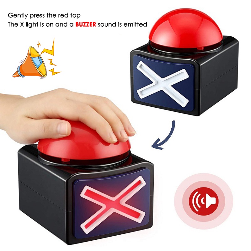 Game Answer Buzzer Alarm Game Button with Sound Light Quiz Got Talent ...