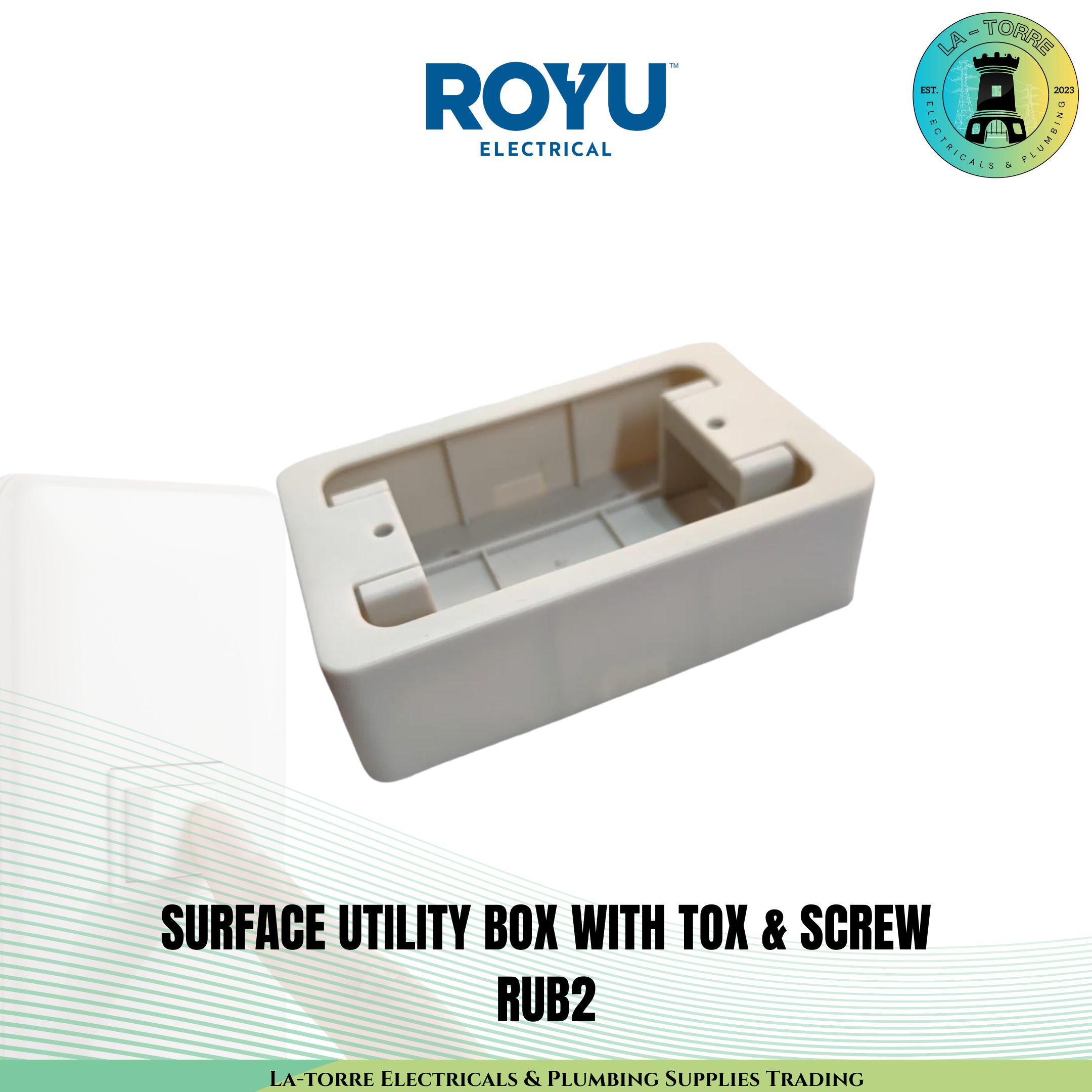Royu Surface Utility Box With Tox and Screw | Shopee Philippines