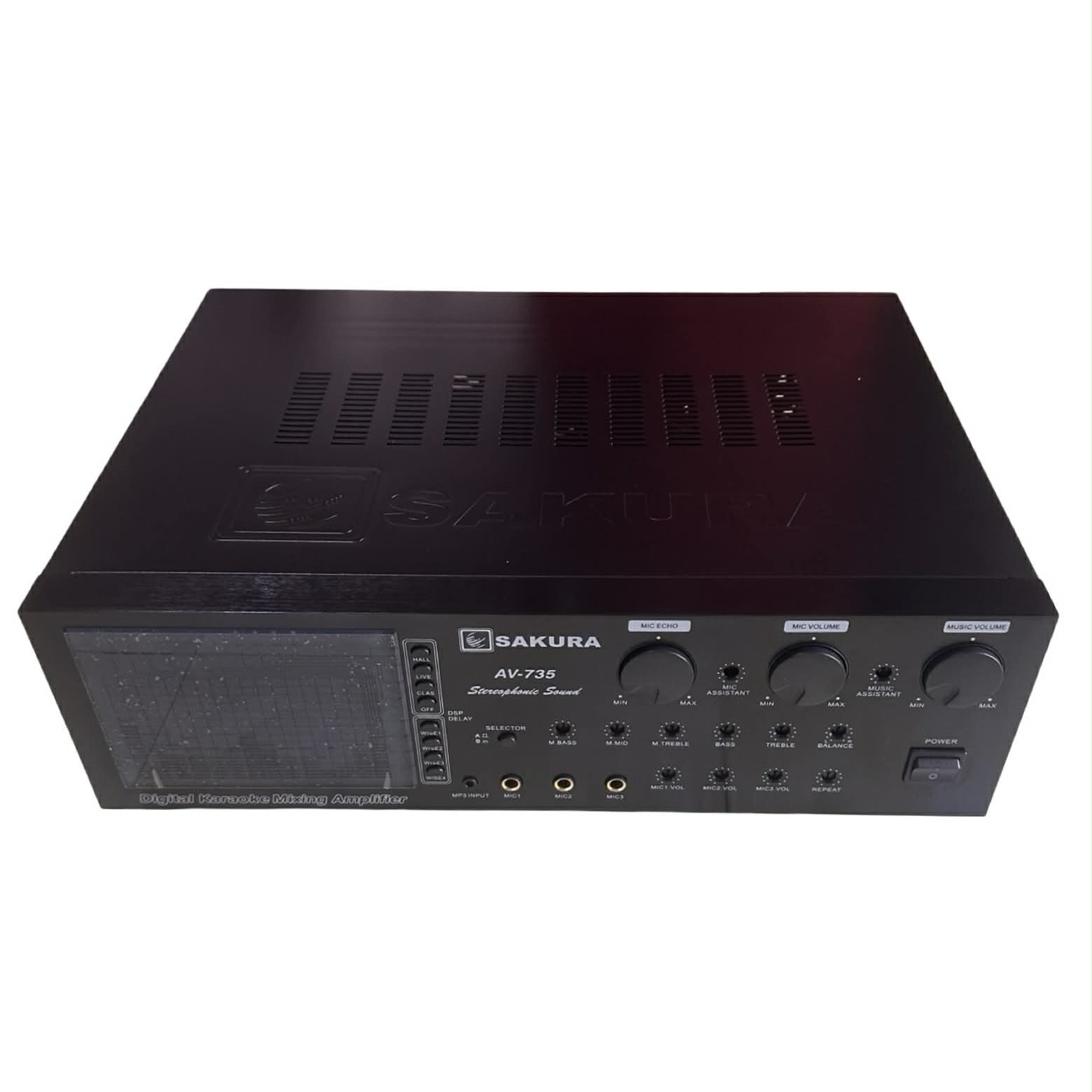 Original Sakura AV-735 700W×2 Digital Karaoke Mixer Amplifier AV735 ...