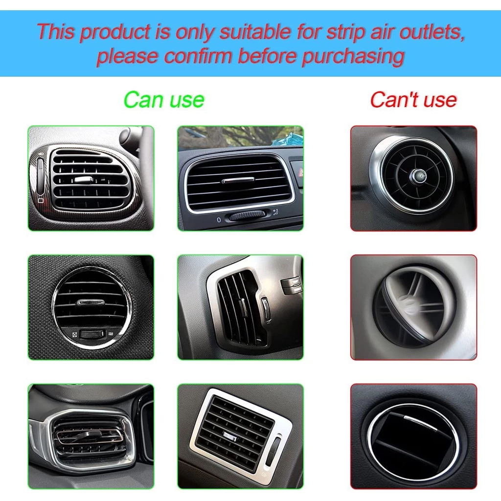40PCS Universal Car Air Conditioner Outlet Decor UShape Car Door Edg ...