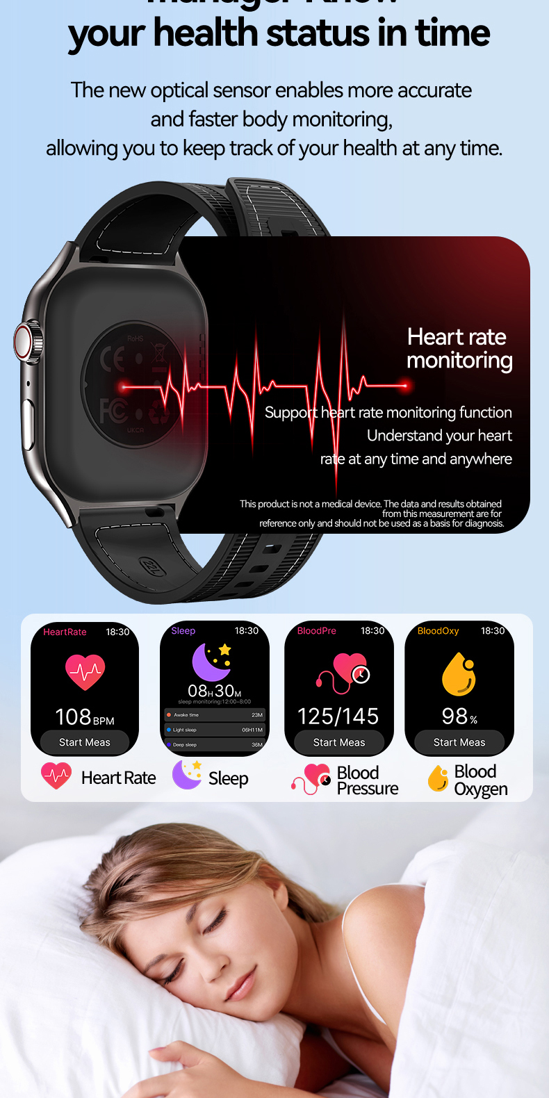 Jiditech X JSYES 3D Curved Smart Watch With Dynamic Island 2.01''HD ...