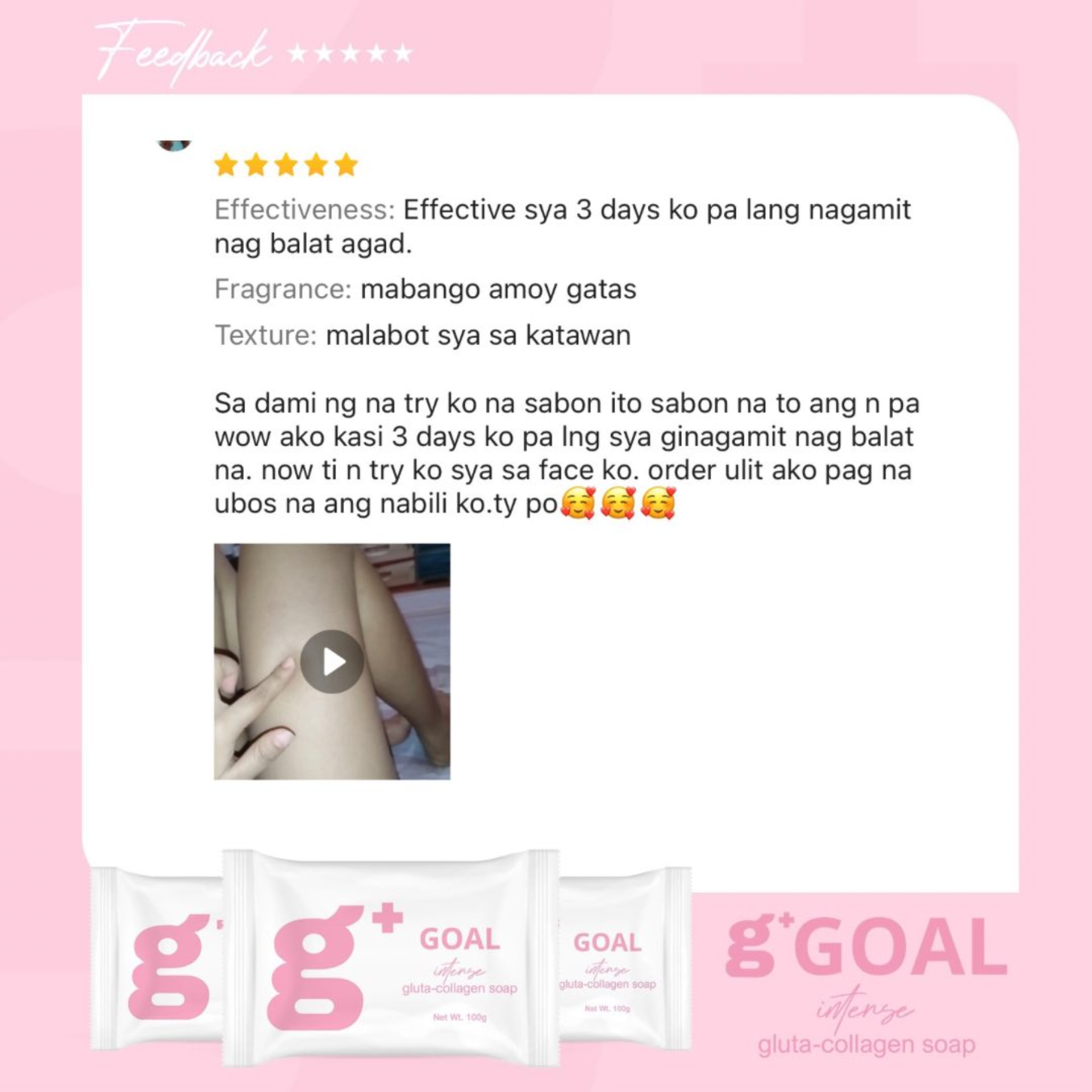Goal Soap G+ Intense Gluta Collagen Whitening Skin Soap Brightening ...