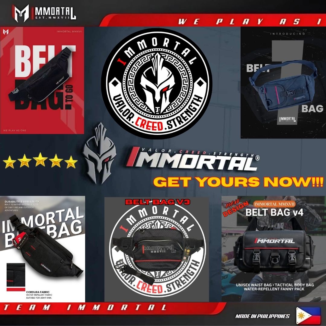 IMMortal Motobag Belt Bag Black Motorcycle Waist Bag TO GO, V1 Revamped ...