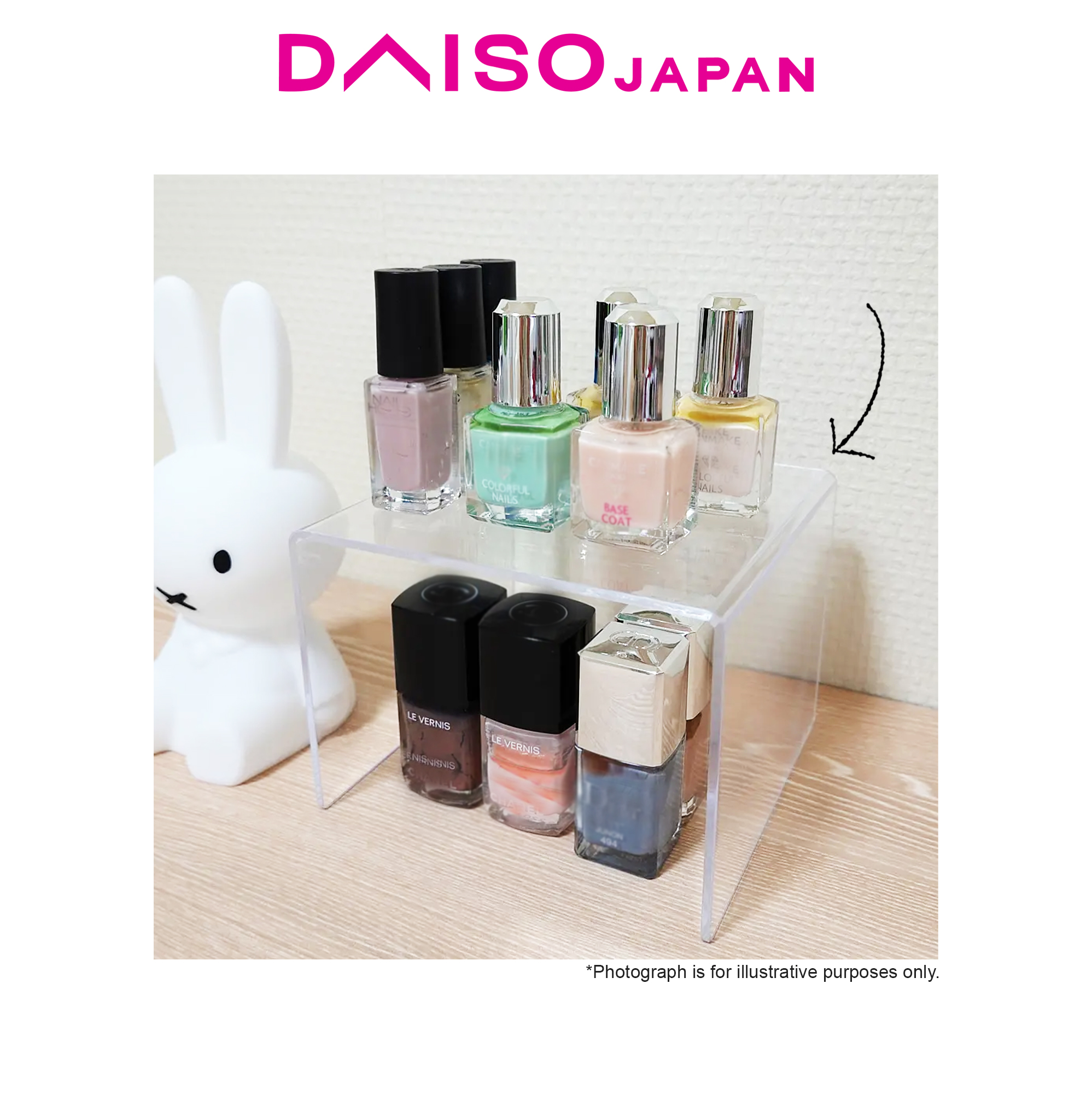 Daiso Large Size Display Stand (12cm x 12.6cm x 9cm) | Shopee Philippines