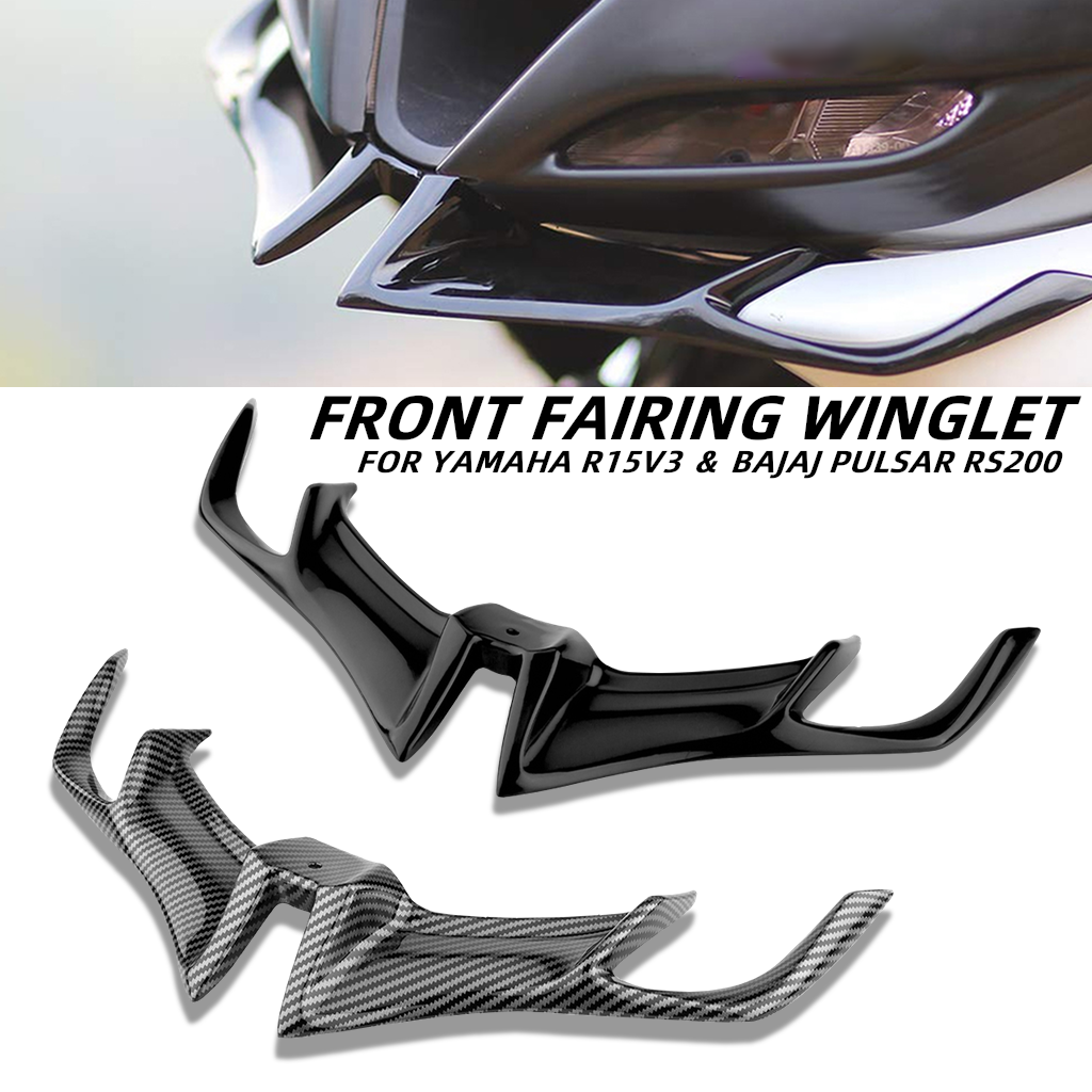 Front Motorcycle Fairing Winglets Side Spoilers Dynamic Wing Motorbike ...