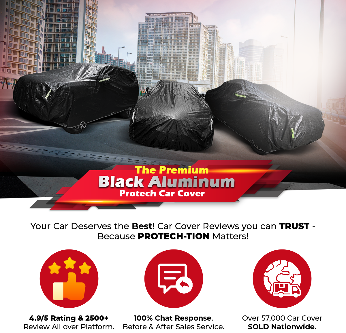 BYD Sealion 5 Protech Lab - Premium 3-Layered All Weather BLACK Aluminum Car Cover | Shopee ...