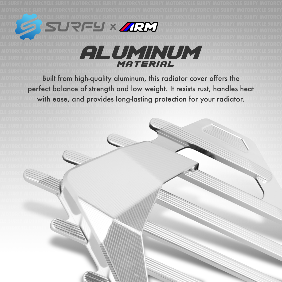 ARM Radiator Cover 6061-T6 Aluminum CNC Heavy-Gauge Airflow Design For ...