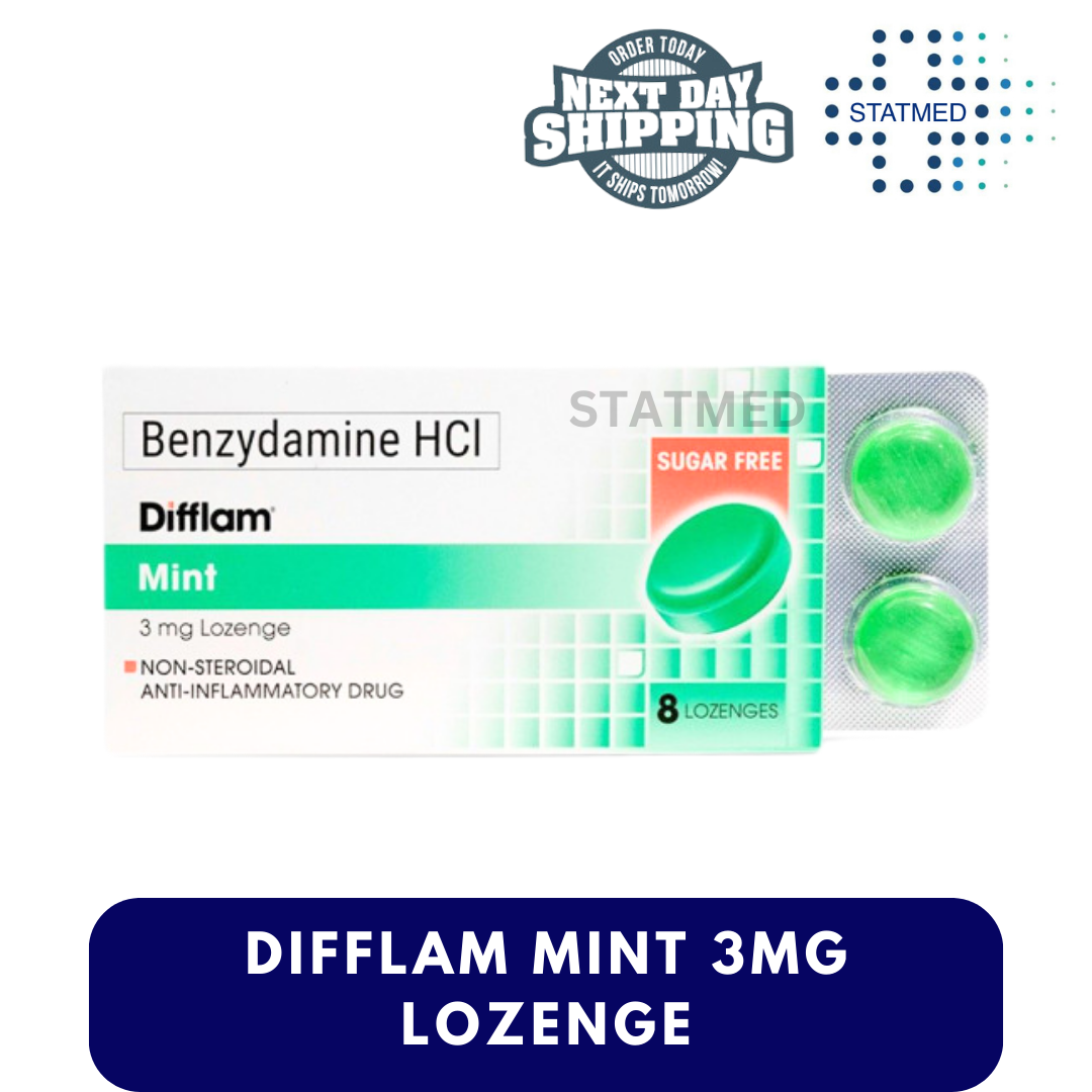 Difflam Mint 3mg Lozenge - 4 & 8 Lozenges | Shopee Philippines
