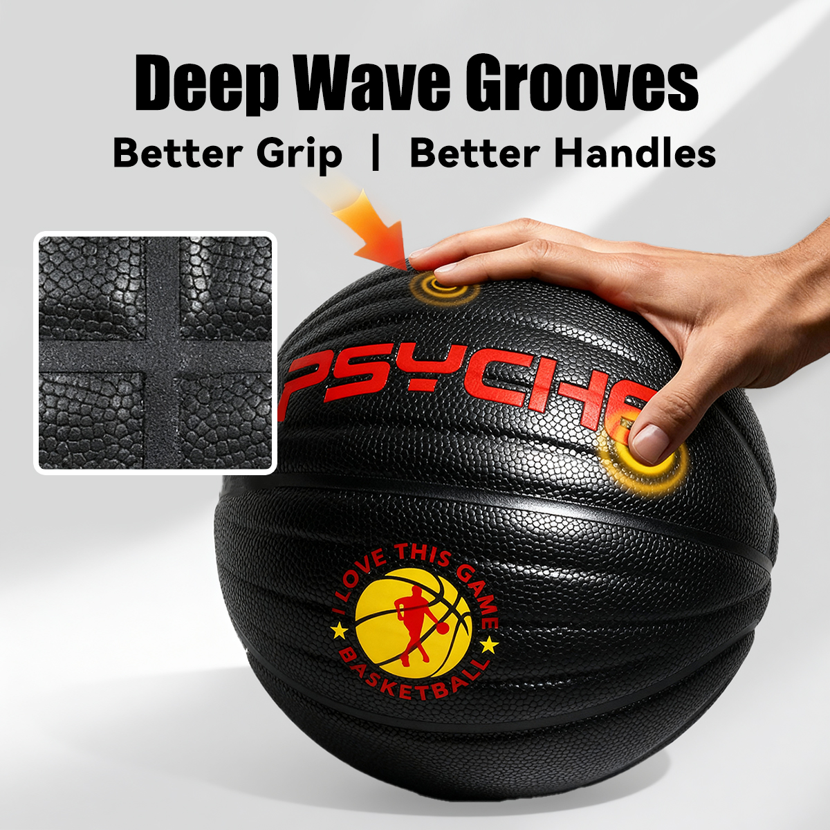 PSYCHE Weighted Basketball 1.5KG PU Leather Shooting Dribbling Drills ...