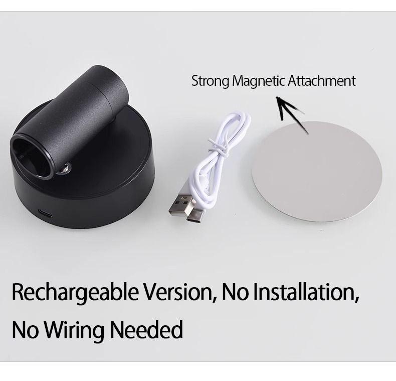 【Spotlight Touch】Altar lamp Magnetic Base Led Wireless Wall Light USB ...