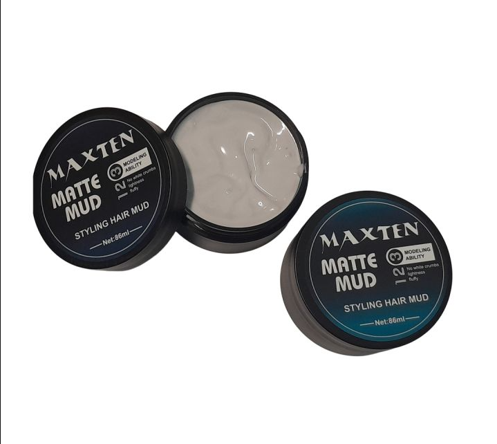 Maxten Matte Mud Styling Hair Mud 86ml - Strong Hold Natural Finish Non ...