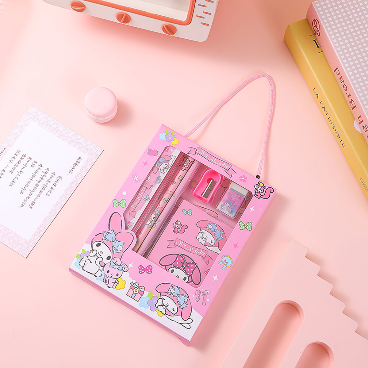 6pcs Stationery Set Kuromi Melody Cinnamoroll Pencil Pencil Ruler For ...