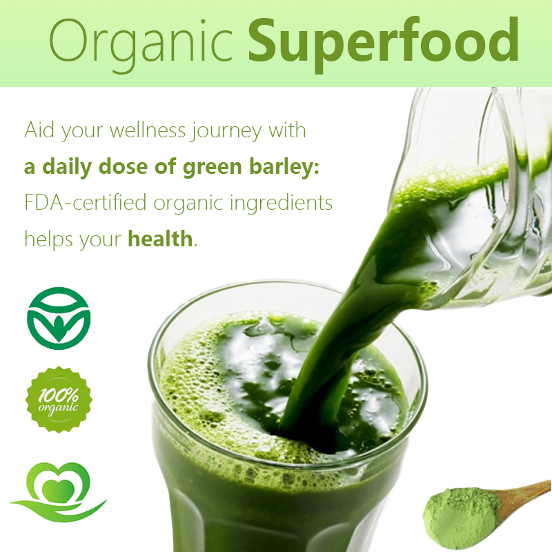 Weekit7 Barley Grass Powder,Original Natural Organic Herbal Nation ...