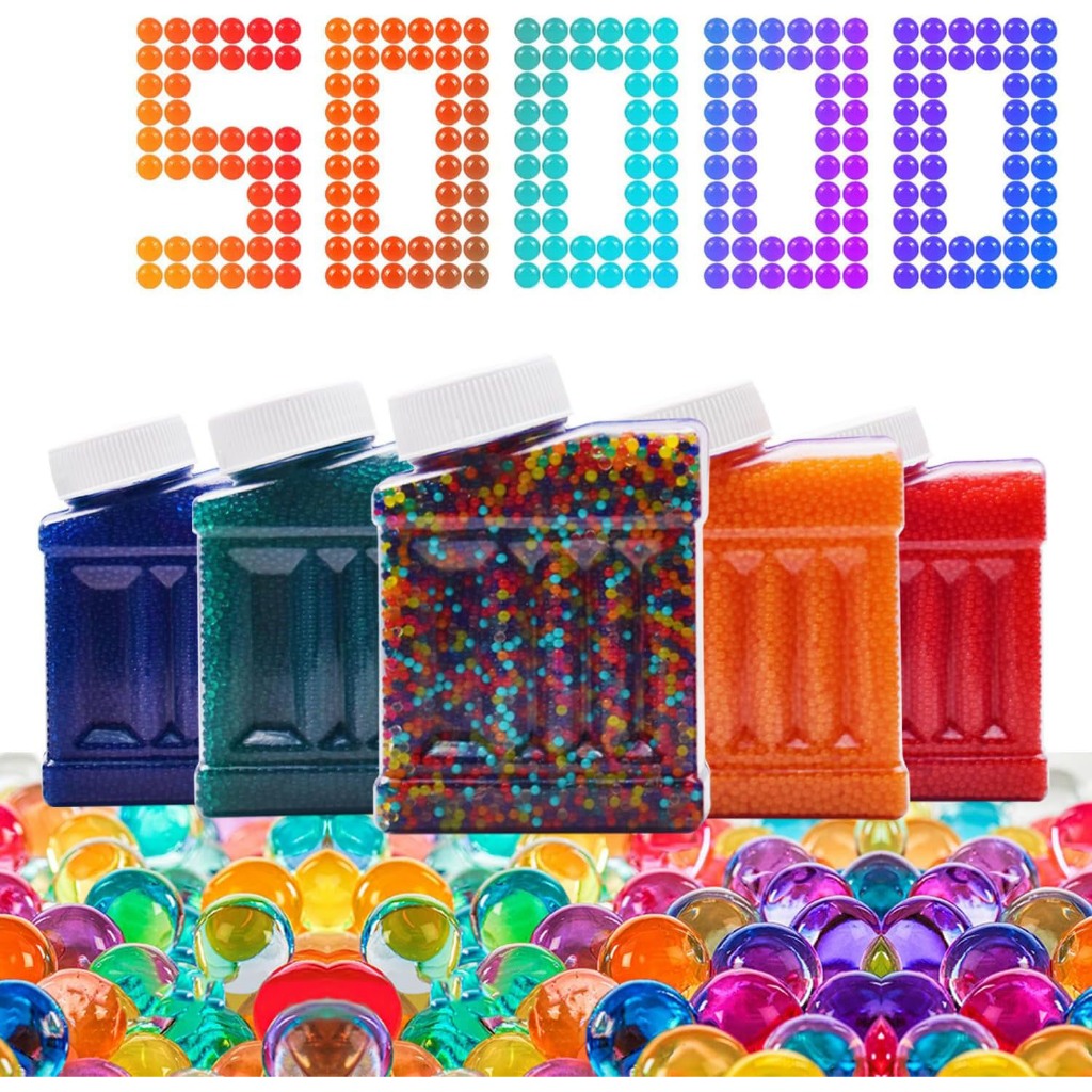 50000pcs Gel Blaster Bullet Geal Beads 7-8mm Water Gun Bullet Diy Gel ...