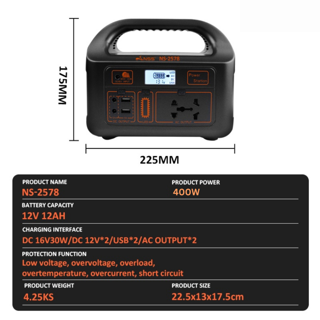 NSS Portable Power Station 220v 150w Power Station Multi-Function Big ...