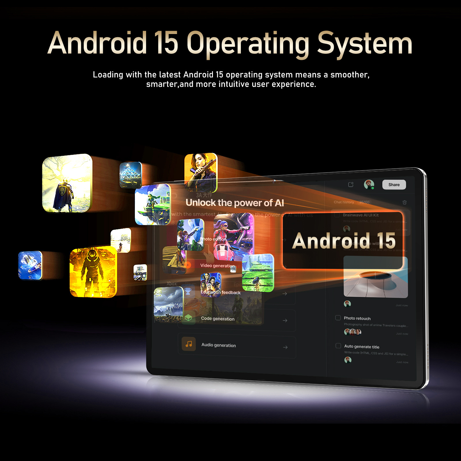 Xlaoml Pad i17 Pro Tablet 8+128/16+1TB Android Tablets Global Version ...