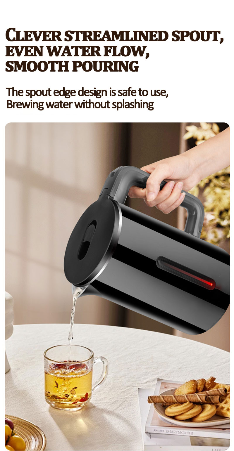 [3 Years Warranty] Electric Kettle heavy duty 2.5L Temperature display ...