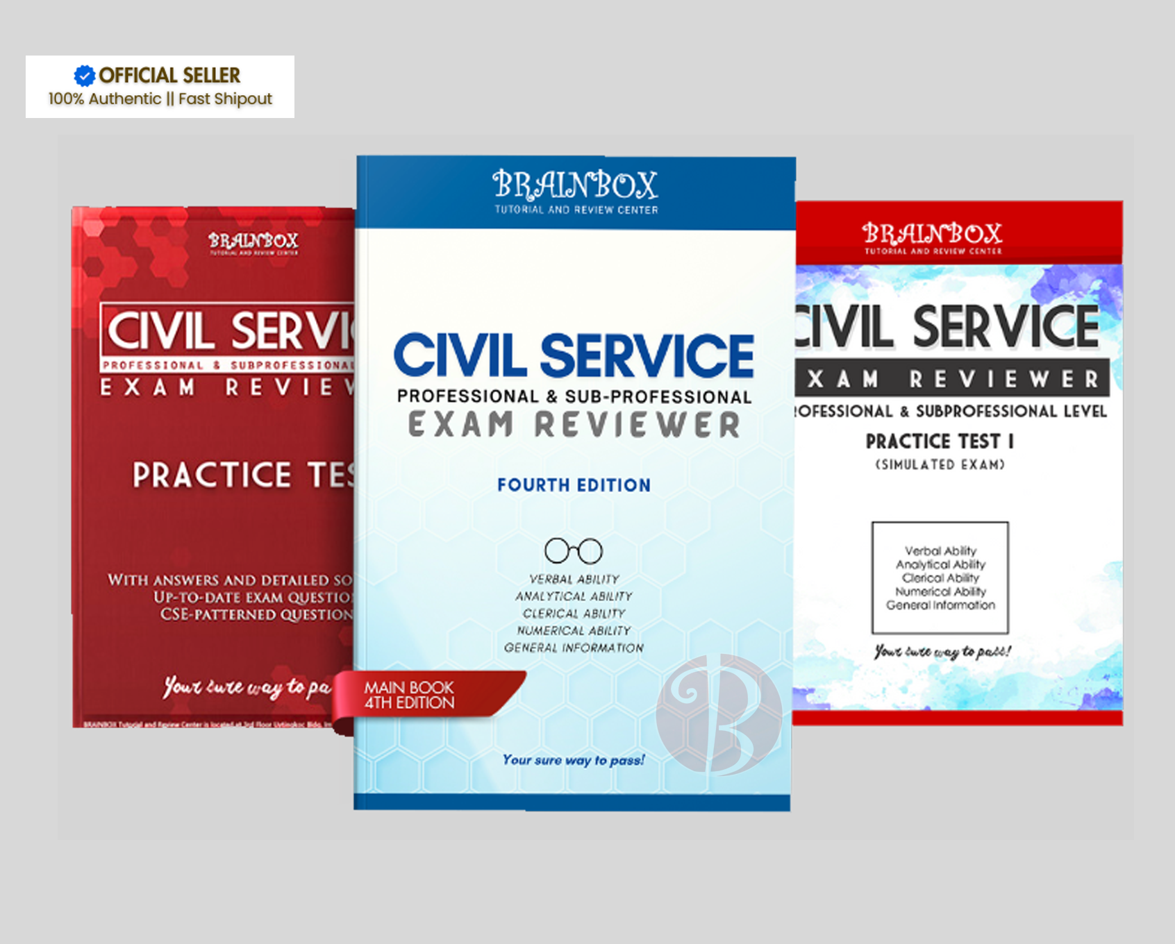 Brainbox Civil Service Exam Reviewer 4th Edition (Complete Set) Updated ...