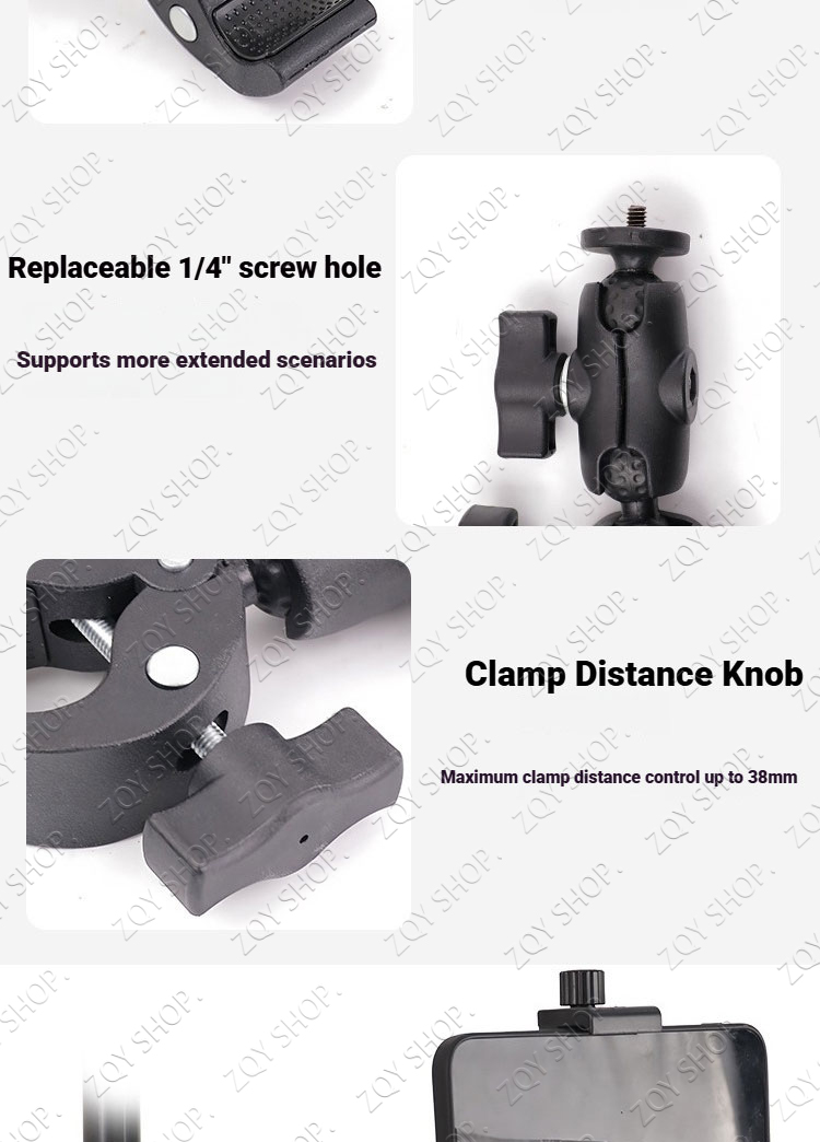 Insta360 X2 X3 Motorcycle Bicycle Selfie Stick Handlebar Mount, Action ...