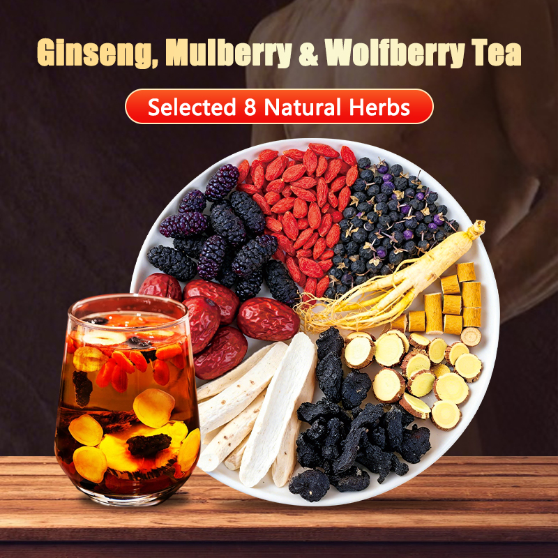 8-in-1 Ginseng Tea 8 Treasure Tea Herbal Tea Red Date Mulberry Goji ...