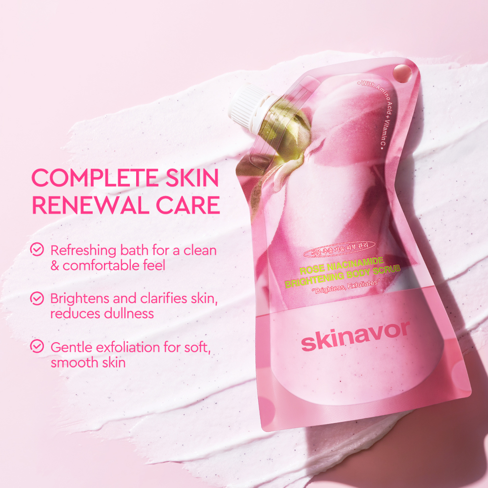 skinavor Rose Niacinamide Brightening Scrub Whitening Exfoliating ...