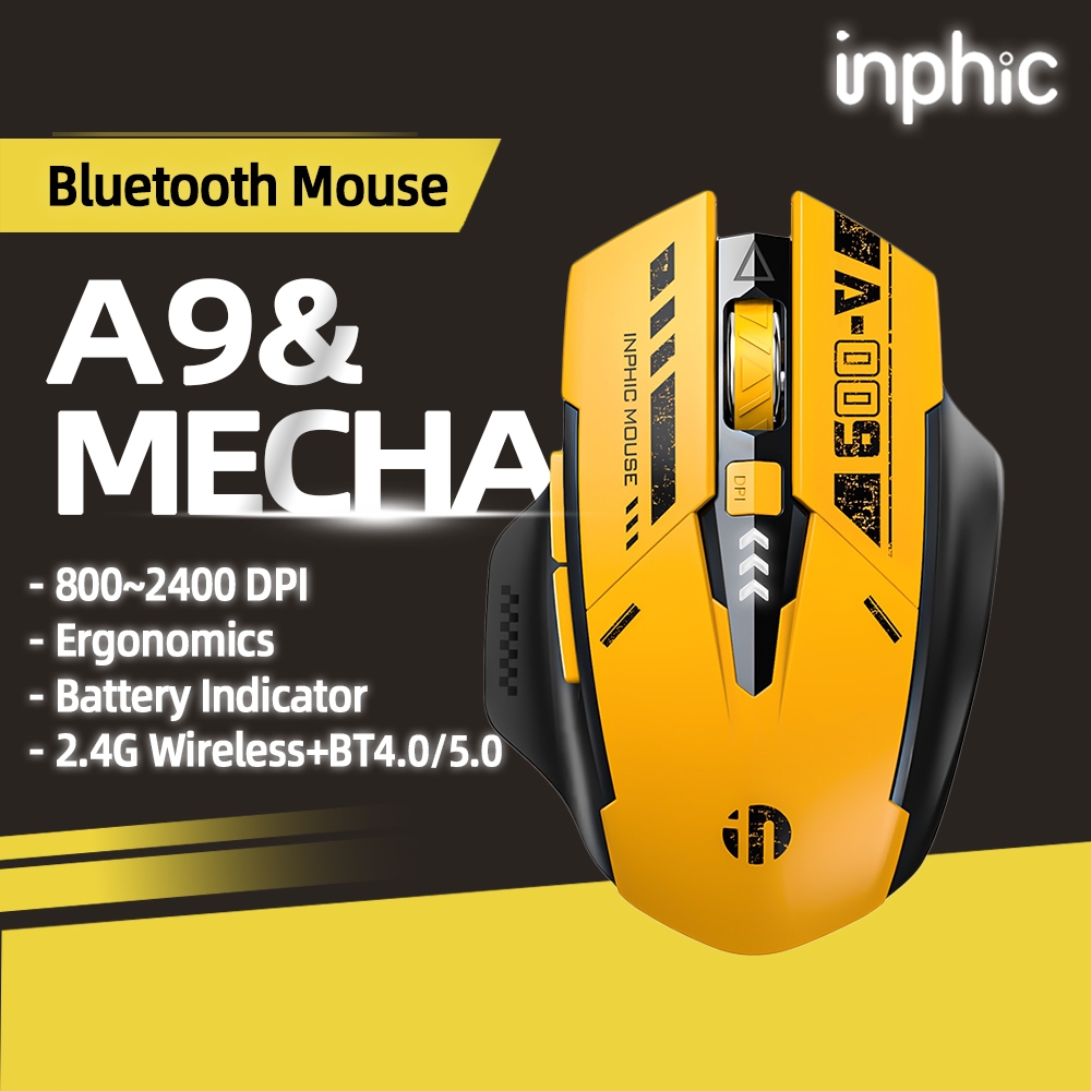 Zeus x INPHIC 2.4G Wireless Mouse Rechargeable Mechanical Office Gaming ...