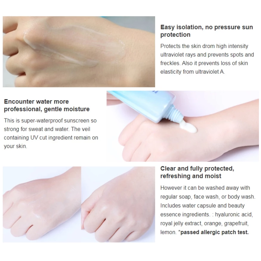 UV Aqua Rich Watery Essence Sunscreen SPF50+ PA++++ Waterproof Face ...