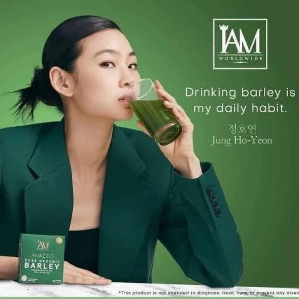 Original IAM Amazing Pure Organic Barley Powdered Drink Mix 3g x ...
