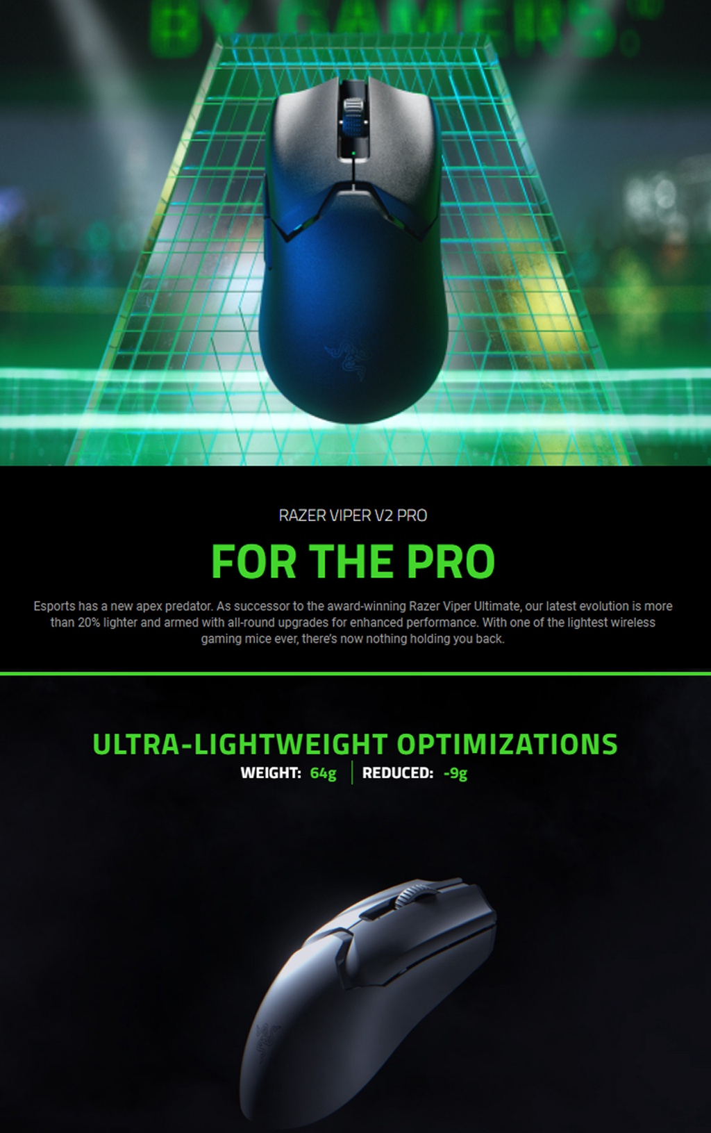 【HOT SALE】Razer Viper V2 Pro Wireless Esports Mouse Ultra-Light Design ...
