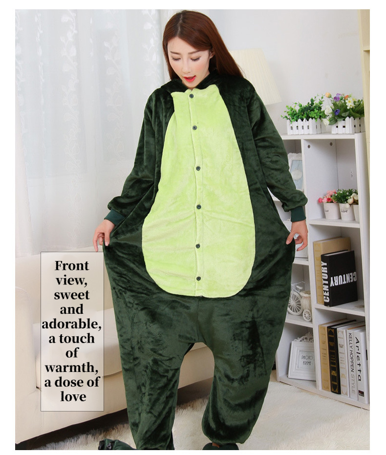 Kigurumi Dinosaur Stitch Pikachu Tiger Onesies Winter Anime Cartoon ...