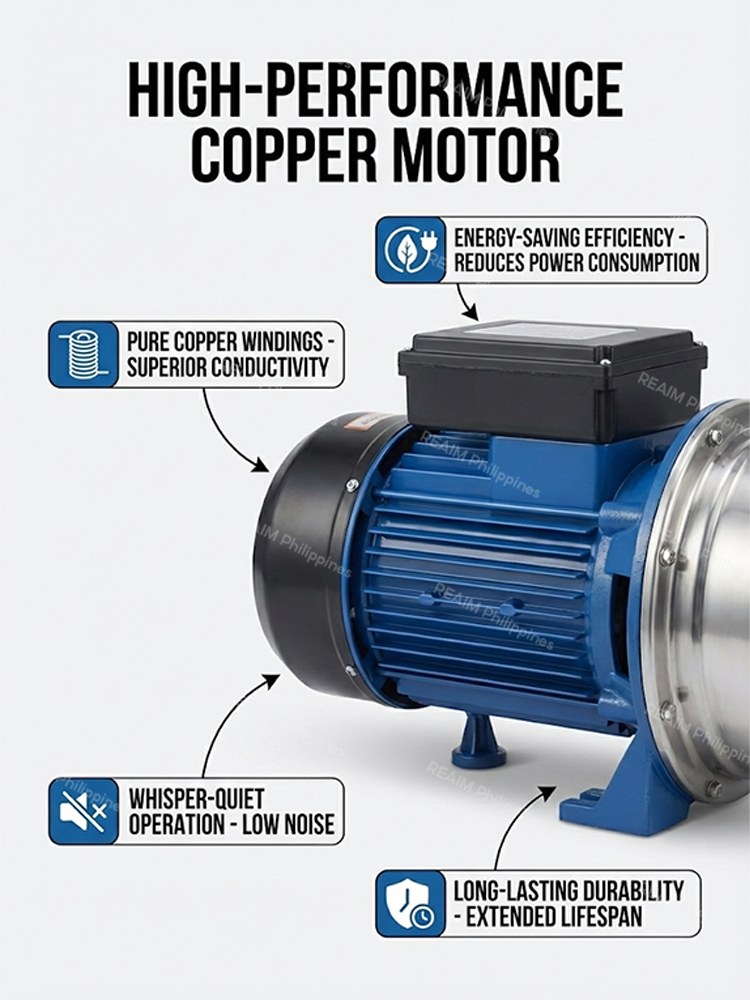 REAIM Jetmatic Water Pump Automatic Booster Pump In Stainless Steel ...