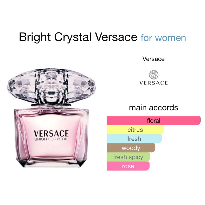 Versace Bright Crystal Perfume For Women EDT 90ML | Shopee Philippines