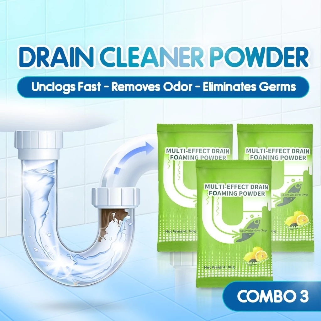 Drainage Clog Remover Powder For Kitchen And Bathroom Declogging Toilet ...