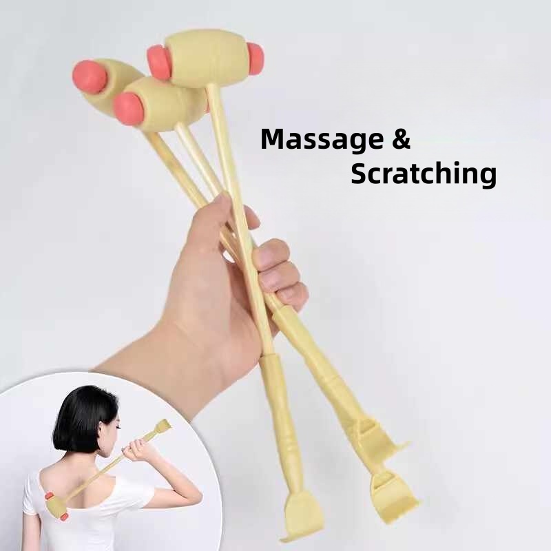 2 in1 Massage Stick Double Head Massage Hammer Massage Back Scratcher ...