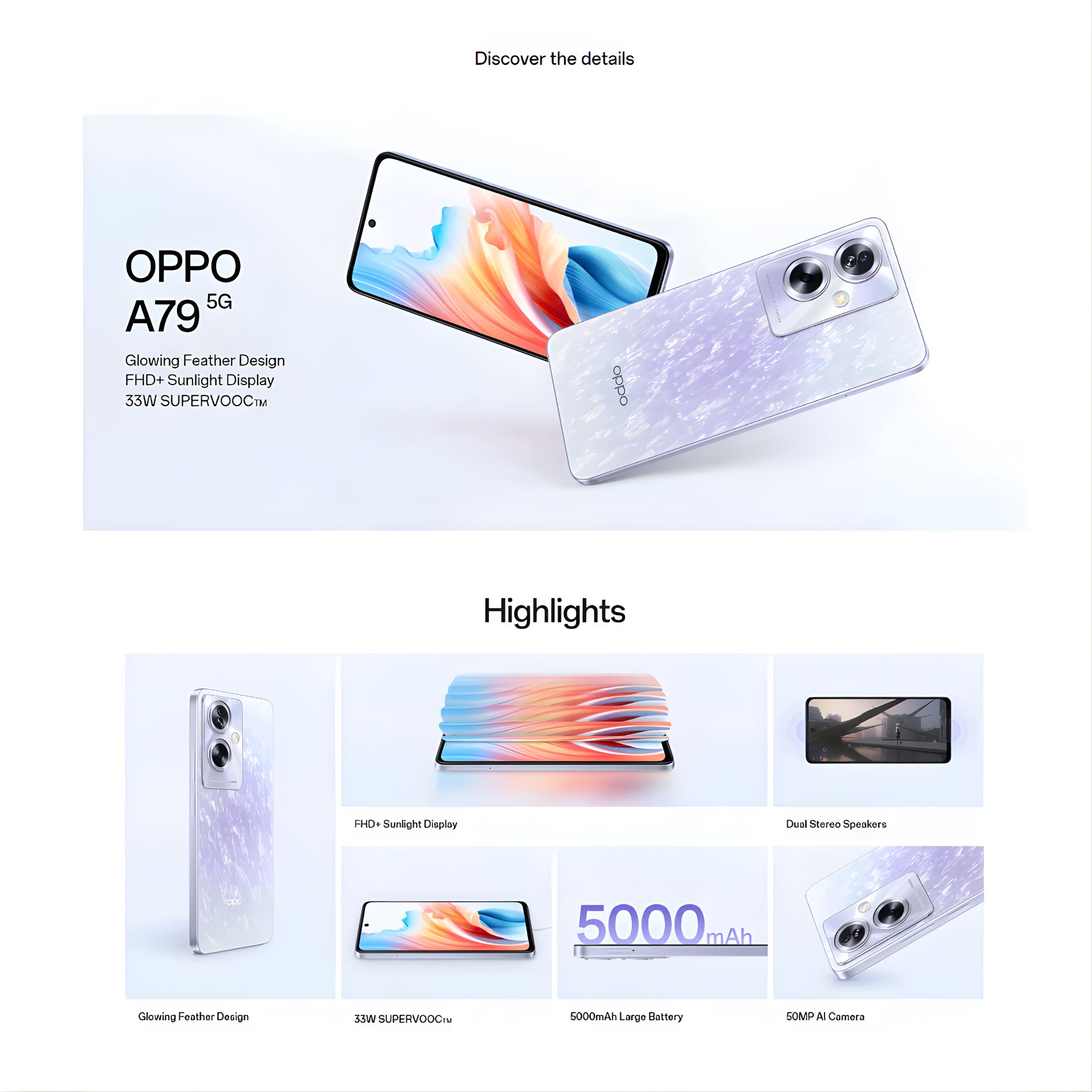 A79 5G 8GB RAM+256GB ROM Cellphone | 6.72" Display | 50MP Camera | Fast ...