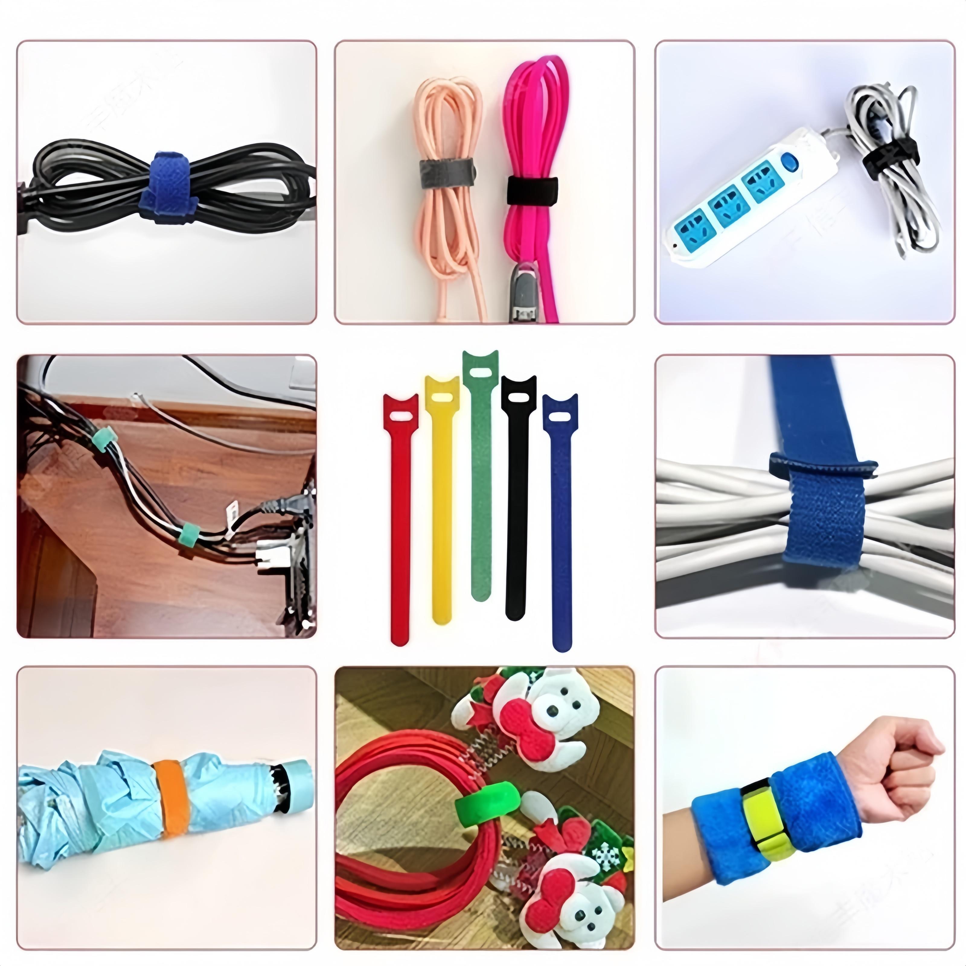 30-50pcs Nylon Lock Zip Ties Reusable Cable Tie Cable Management Tape ...