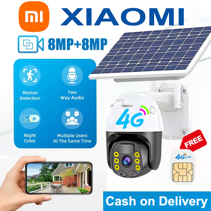 Xiaomi Solar CCTV Camera No Wifi Need With 4G SIM Card With Audio and ...