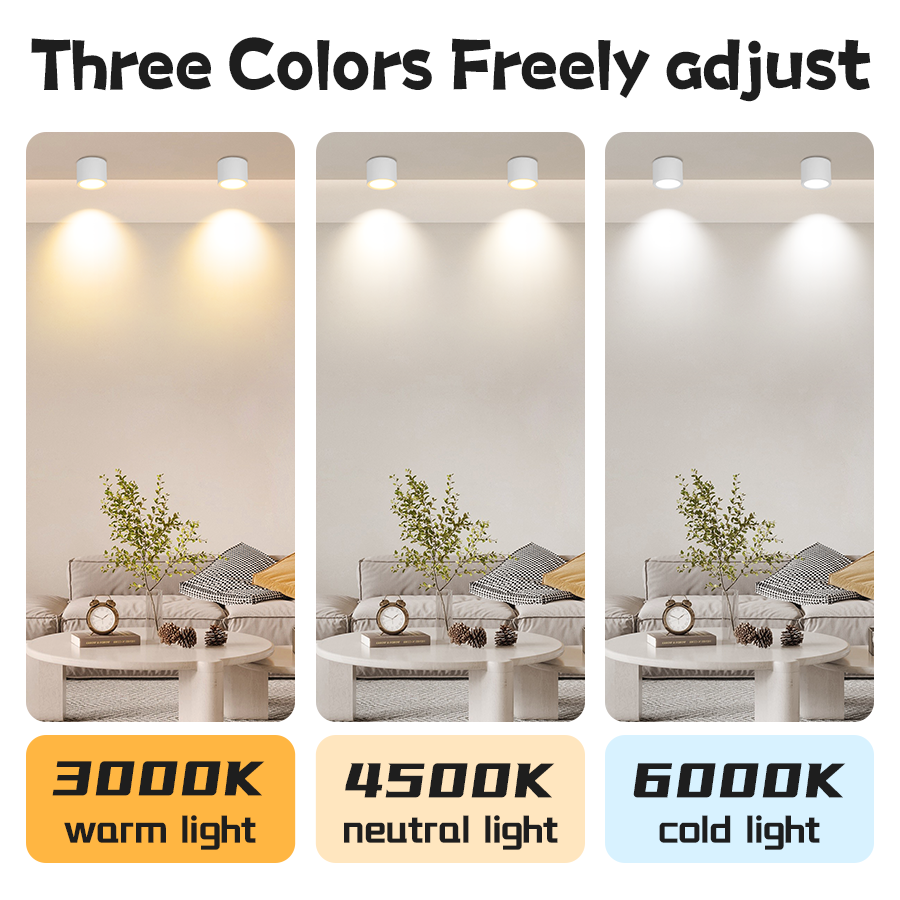 IP65 Waterproot Downlight Replaceable Bulb Pin Light Surface Mounted ...