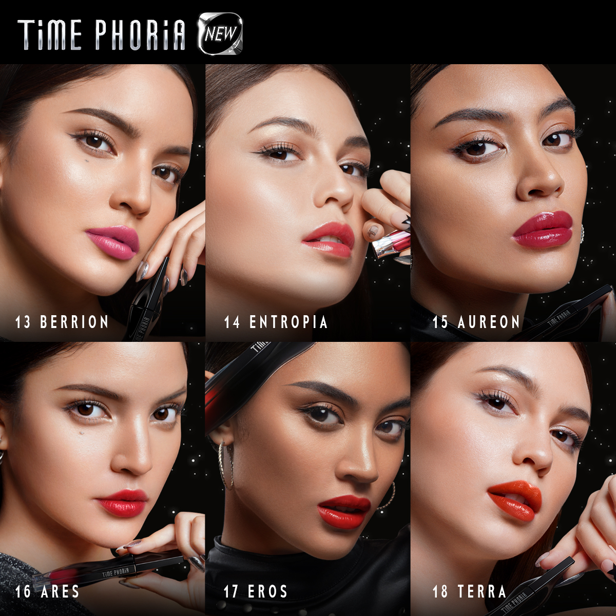 TIME PHORIA STELLAR DUST LIP STAIN 5ML Lip Tint Lipstick Lip Gloss ...