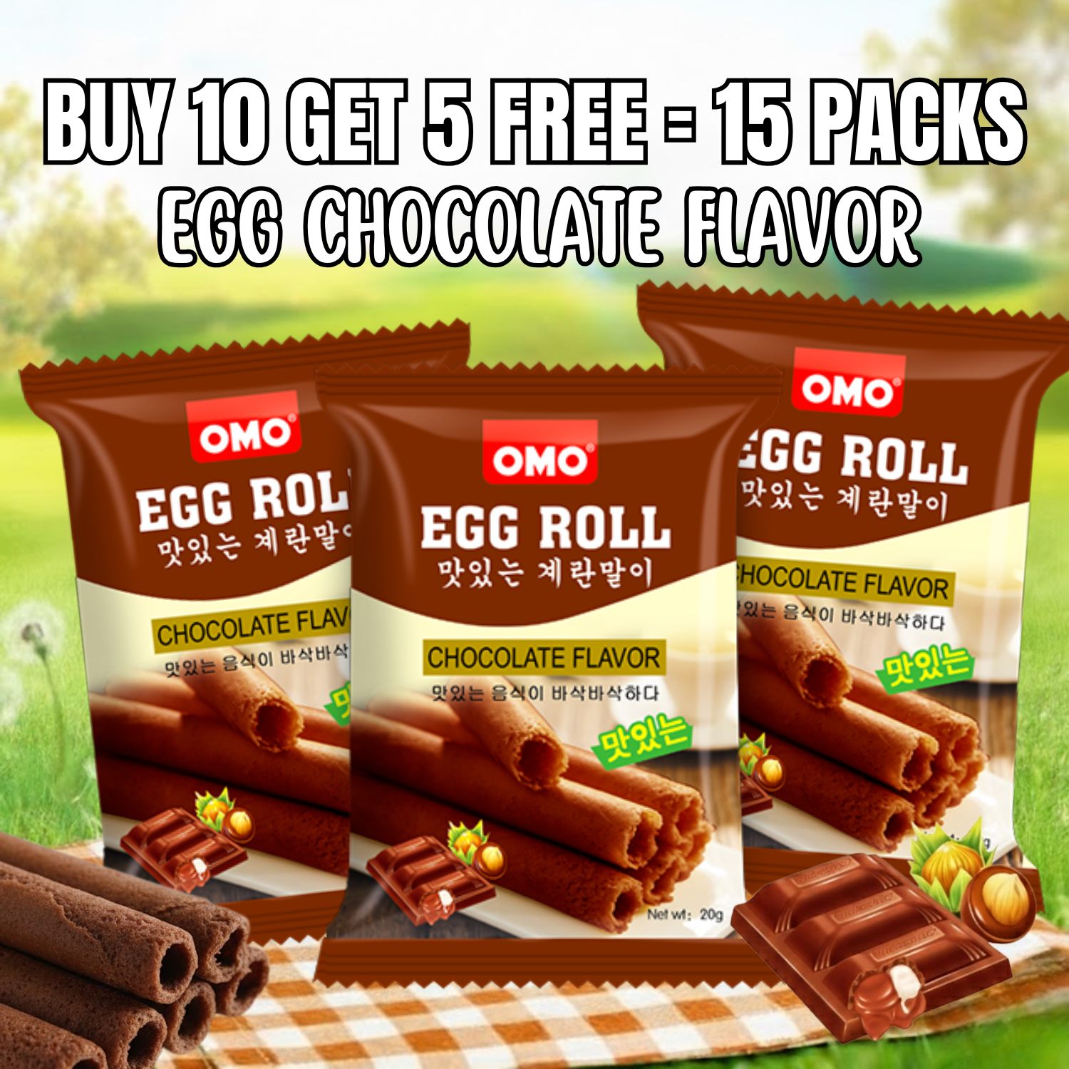 [BUY 10 GET 5 FREE] EGG Roll Taste with Real Egg, Delicious Snacks and ...