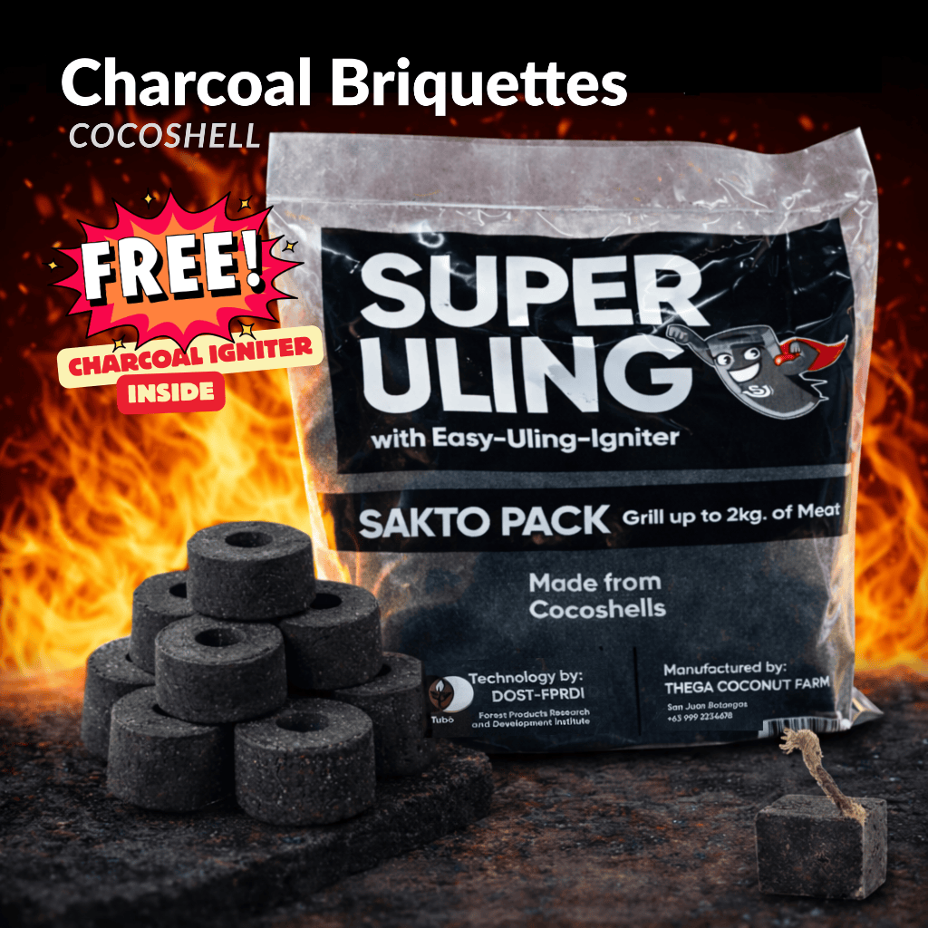 6-Packs SUPER ULING Charcoal Briquettes Cocoshell Smokeless with ...