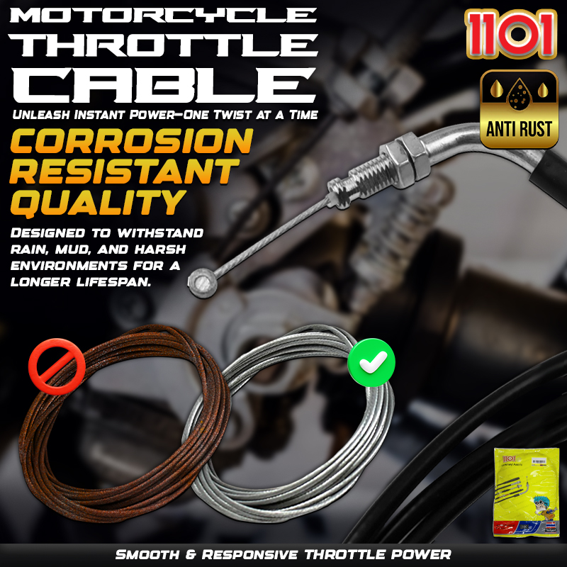 1101@Throttle Cable for Motorcycle For YTX125 /BEAT FI/CT125/CT150 ...