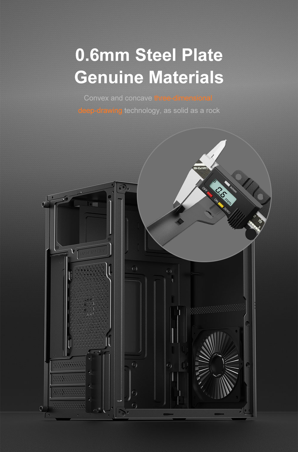YGT V867 Mini MATX PC Case Business Office Chassis with FREE 1x RGB Fan ...