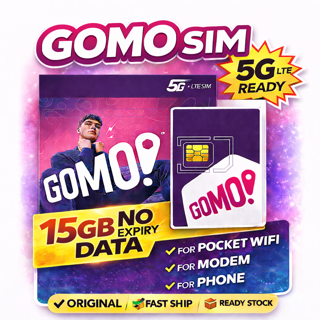 GOMO SIM Card 30 Days UNLI DATA | NO EXPIRY DATA | 5G LTE Ready | For ...
