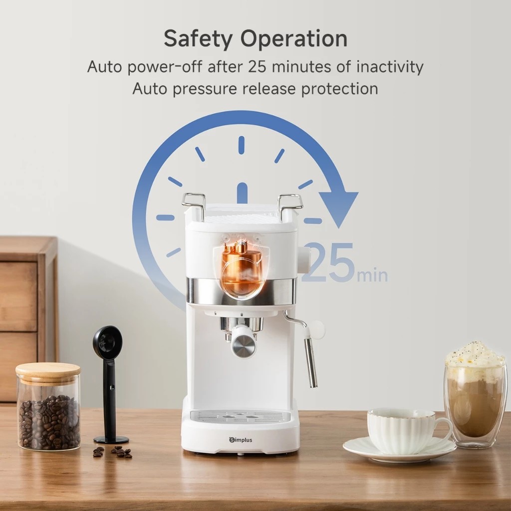 Simplus Espresso Coffee Machine Semi-Automatic 15Bar High Pressure ...