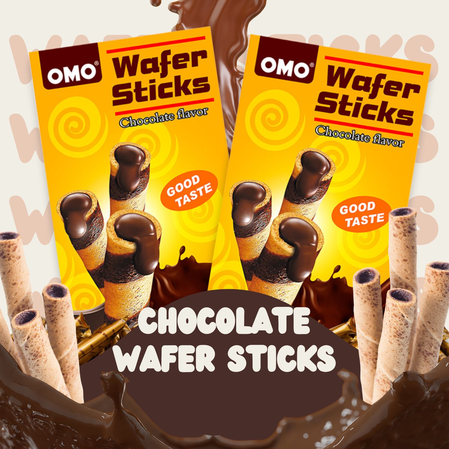 [BUY 1 TAKE 1] Momom Chocolate Wafer Sticks Crispy Wafer Cookies ...