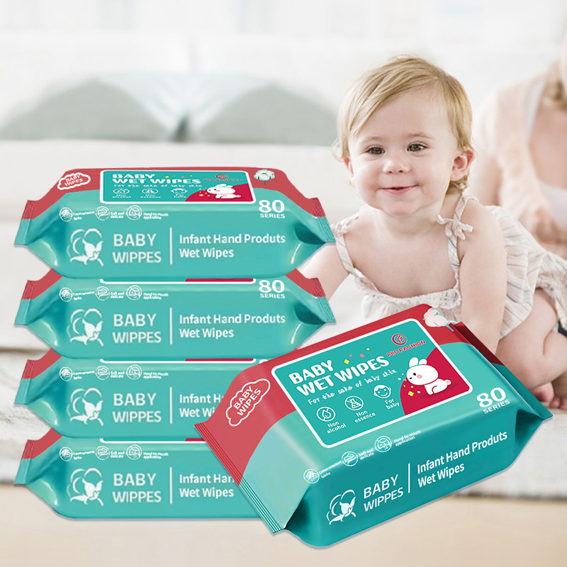 Baby Wipes 100% water-based wipes No-Alcohol Hypoallergenic High ...