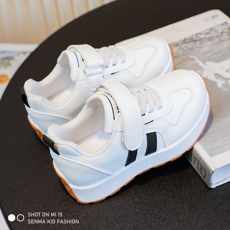 SENMA Rubber Shoes For Kids Girls Korean Shoes Chunky Sneakers White ...